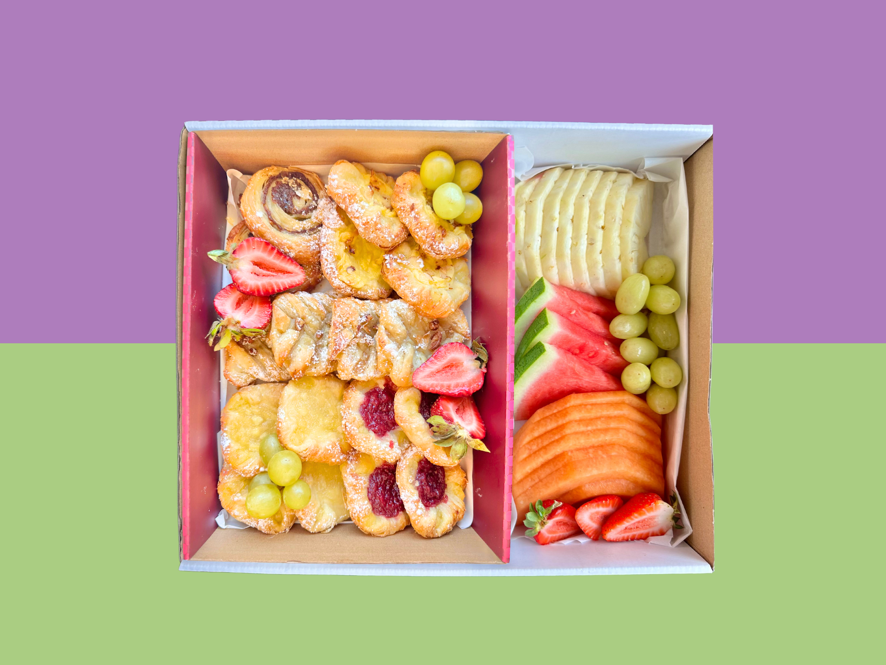 Pastry & Fruit Combo - Medium
